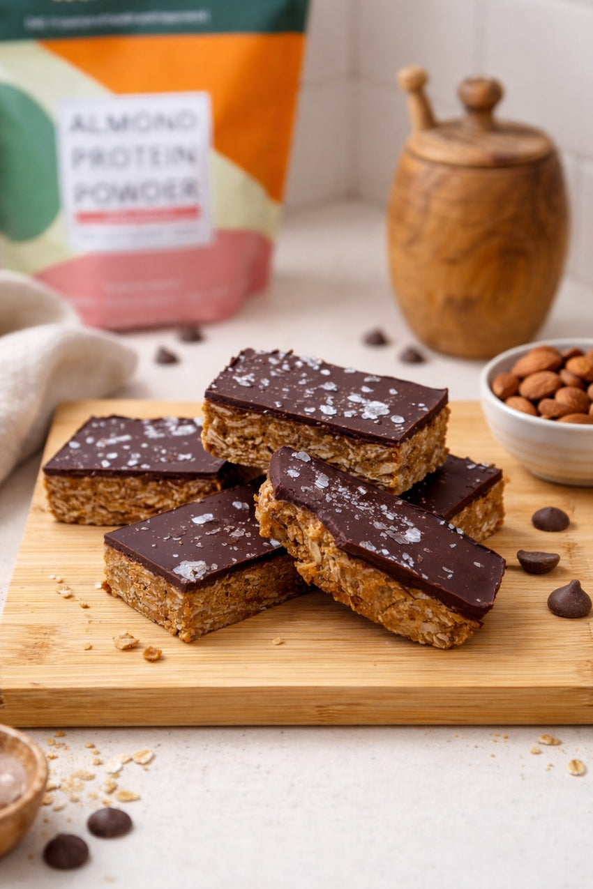 Homemade Chocolate Peanut Butter Protein Bars – wellious