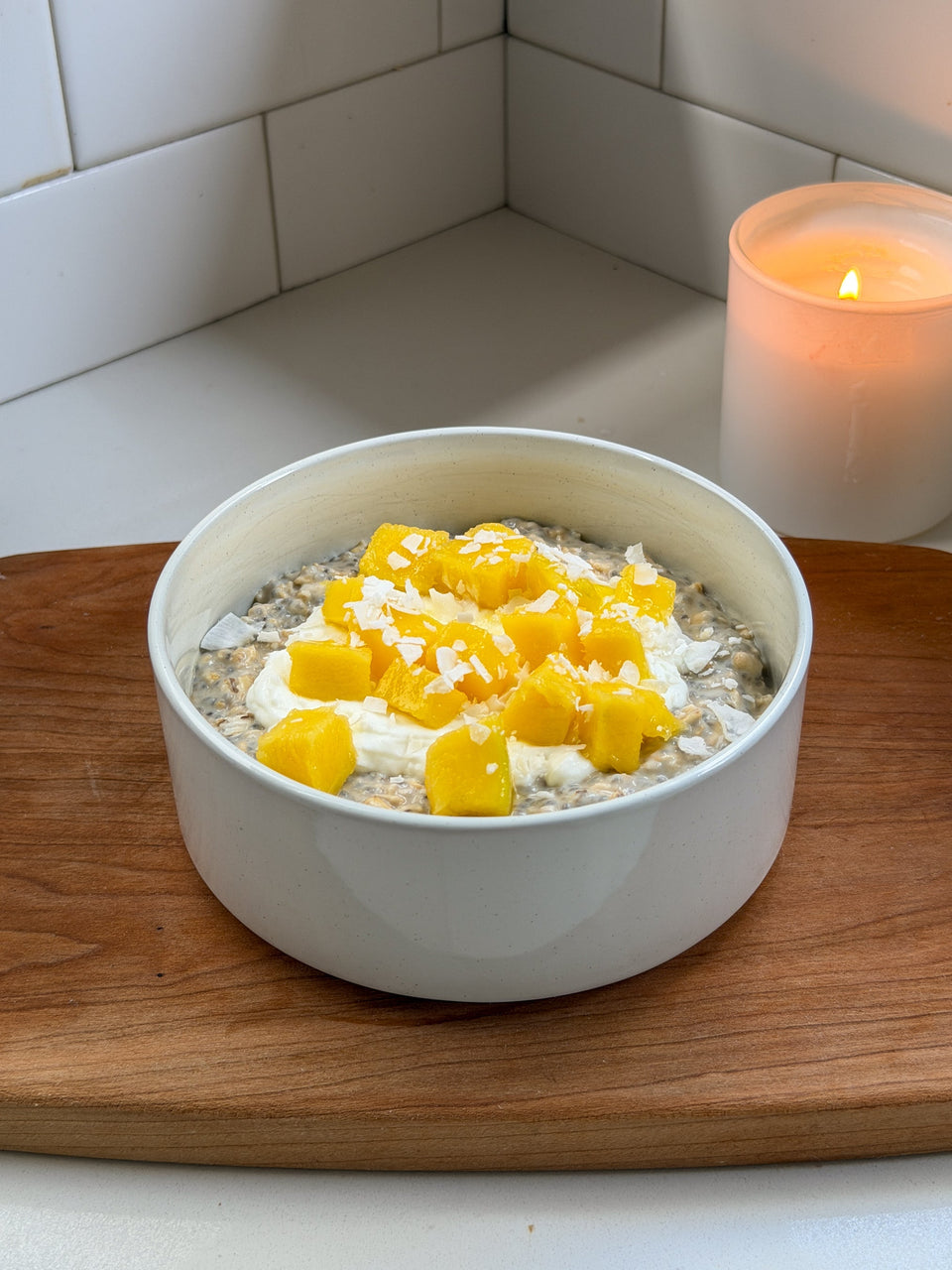 Mango Coconut Overnight Oats (High-Protein Plant-Based Breakfast ...